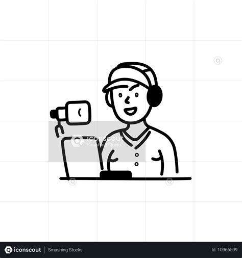 Broadcaster Animation By Smashing Stocks Lottiefiles