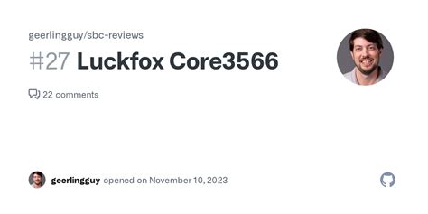 Luckfox Core Issue Geerlingguy Sbc Reviews GitHub