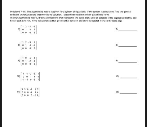 Solved Problems Determine Whether The System Is Chegg