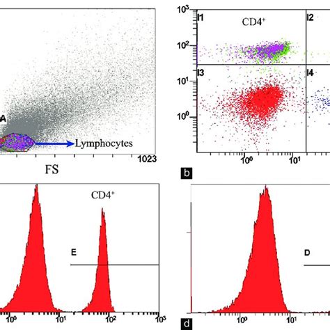 Representative Flow Cytometry Analysis Of Cd4 And Cd8 Lymphocytes