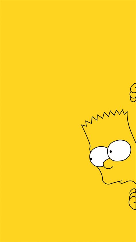 Bart Simpson Wallpaper 4k The Simpsons Yellow Background