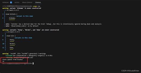 【rust】rust学习 第六章枚举和模式匹配rust Enum String Csdn博客