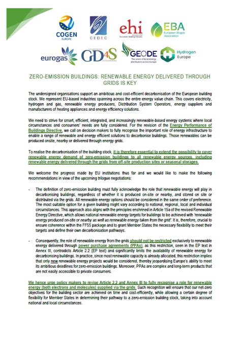 joint statement on zero emission buildings definition geode