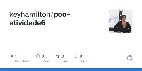 Github Keyhamiltonpoo Atividade6