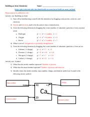 Building An Atom Simulation Docx Building An Atom Simulation Name Course Hero