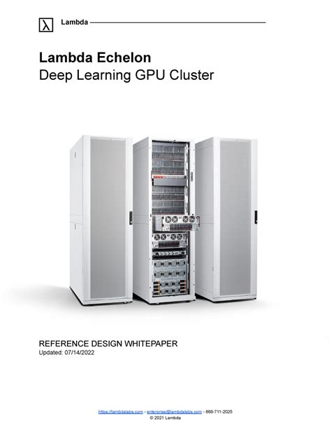 Lambda Echelon Deep Learning GPU Cluster White Paper v2022-09-23 - Lambda Echelon Deep Learning ...