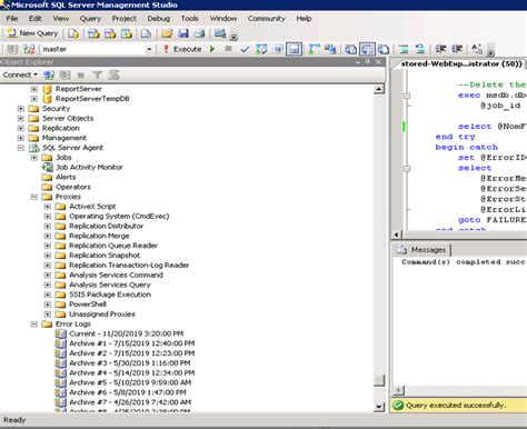 Serveur Ou Service Logiciel Sql Server Sql Server Agent