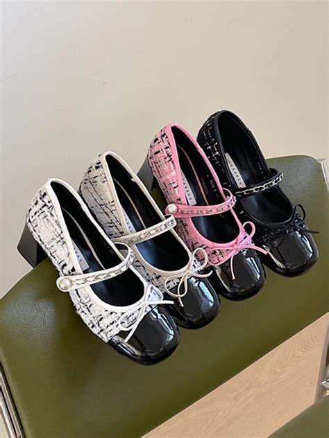 여성 메리제인 슈즈 펌프스 하이 힐 미들 구두 마롱패션