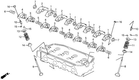 Honda Civic Wagon Valve In Arm Rocker 14711 Pm3 000 Honda Parts