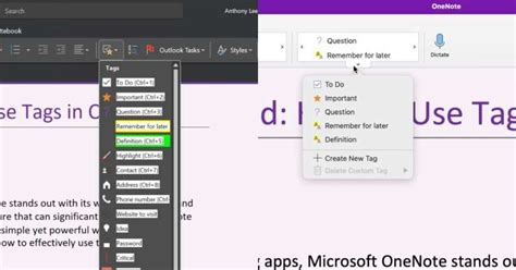 Staying Organised How To Use Tags In OneNote OneNote Templates