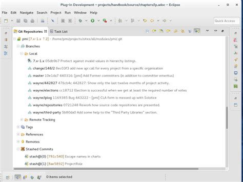 Screenshot Of The Week Git Repositories View Eclipse Hints Tips