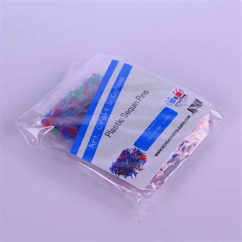 Plastic Sequin Pins 6 Assorted Colours