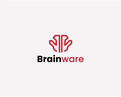 Premade Brainware Logo Tech Brain Logo Design Ai Technology Branding