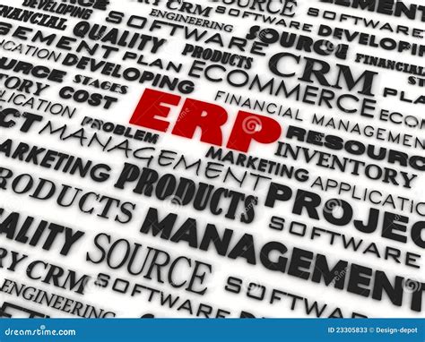 Erp Enterprise Resource Planning Royalty Free Stock Image 55971268