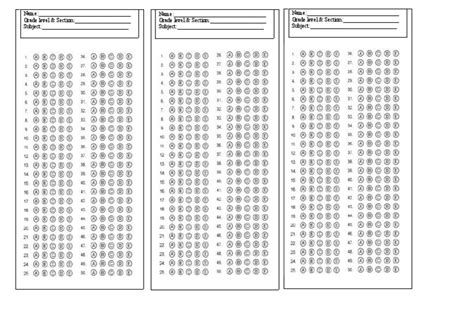Scantron Sheet Pdf