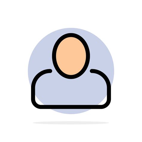 Administrator Man User Abstract Circle Background Flat Color Icon 13141714 Vector Art At Vecteezy