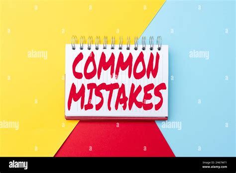 Conceptual Caption Common Mistakes Business Idea Actions That Are