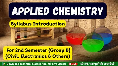 Applied Chemistry Syllabus Introduction 2nd Sem Gr Bcivil Electronics Sbte Bihar