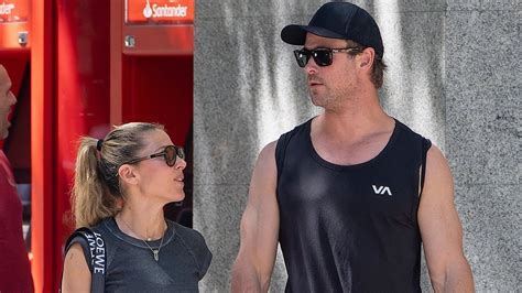 Chris Hemsworth Shows Off His Impressive Biceps After Hitting The Gym With Wife Elsa Pataky In