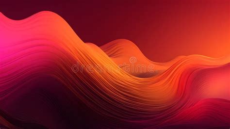 Vibrant Curves Abstract Background Design Or Wallpaper Pink And Orange Gradient Generative Ai