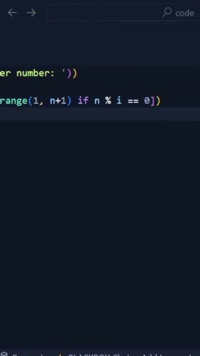 Find All Divisor In Python Python Learnpython Programming Youtube