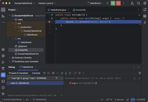使用 Docker 运行和调试 Java 应用程序 Intellij Idea 文档