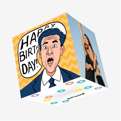 Happy Birthday Comic Strip Confetti Exploding Greetings Card Boomf