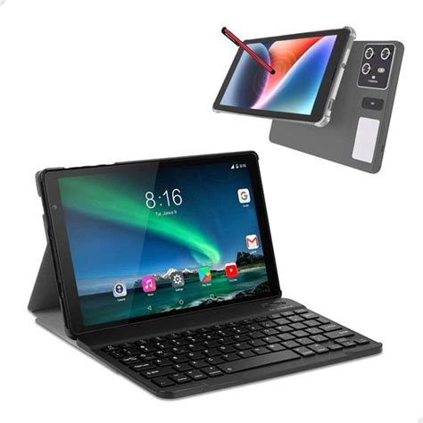 Tablet Smartphone Teclado Capa Caneta 101 128gb 6gb Ram Gps Online Galaxy Tab A