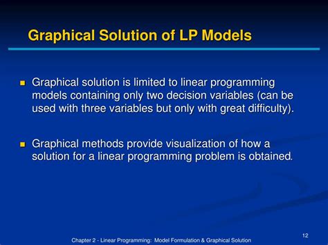 ppt chapter 2 linear programming model formulation and graphical