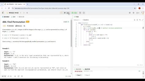 484 Find Permutation Youtube