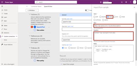 elevating powerapps by using the speech to text capabilities of openai