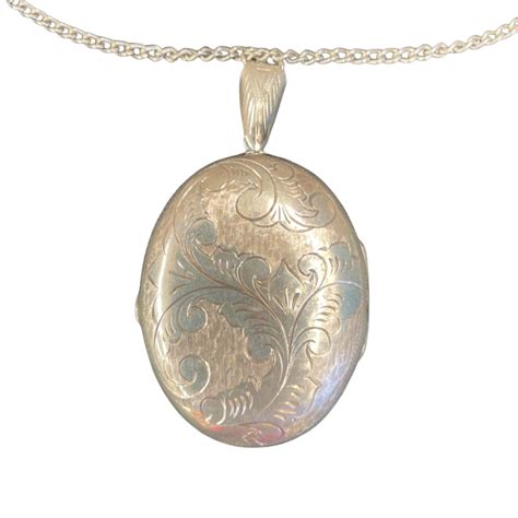 Womens Large Silver Locket S