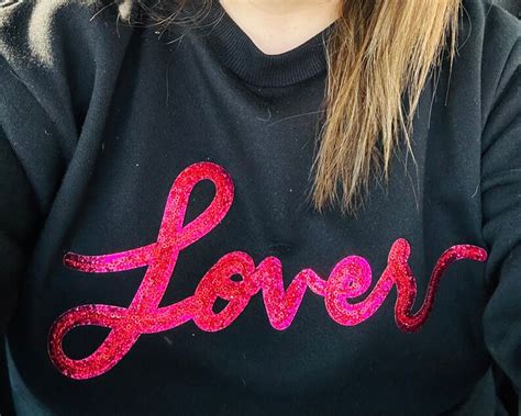 Lover Sequin Crewneck Sweater Etsy