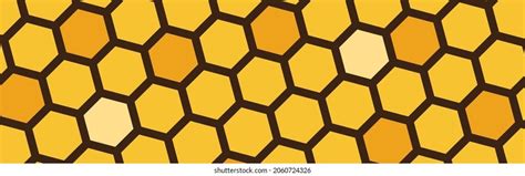 Honeycomb Design Banner Background Banners Business Stock Vector