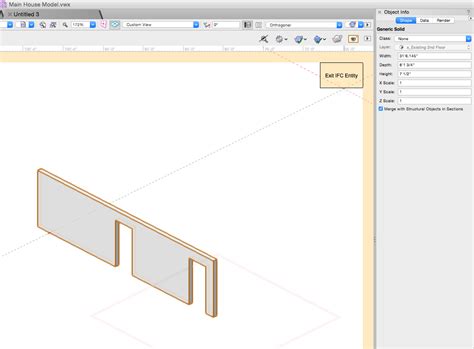 section viewport advanced properties architecture vectorworks