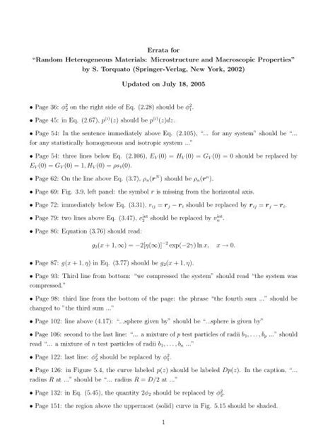 Random Heterogeneous Materials Microstructure And Macroscopic