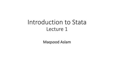 Statistics Linear Regression Model By Maqsood Asalam Ppt