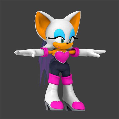 Sa2 Dreamcast Rouge The Bat Model Outdated By Bandicootbrawl96 On