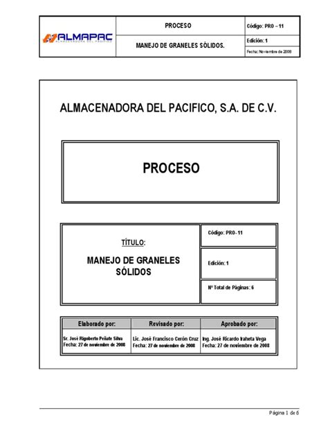 Manejo Eficiente De Graneles Sólidos Pdf