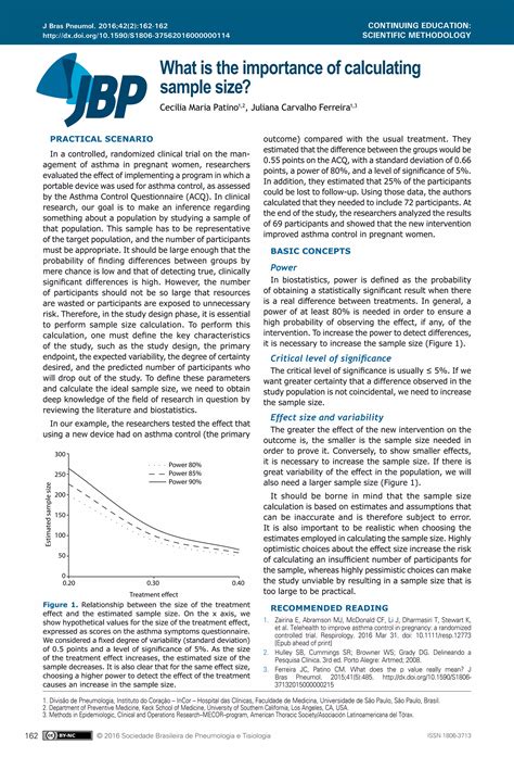 What Is The Importance Of Calculating Sample Size Pdf