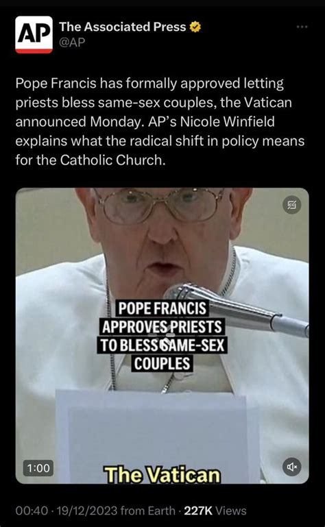 Pope Francis Formally Approve Priests To Bless Same Sex Couples FactCheckZW