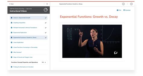 Clep Precalculus Practice Test Precalculus Exam Prep