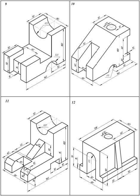 аксонометр проекцоос тэгш өнцгийн ортогналь проекц байгуул Geometric Drawing Orthographic