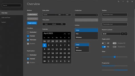 Is There A Gallery Application That Showcases The Look And Feel Of All Default Ui Components