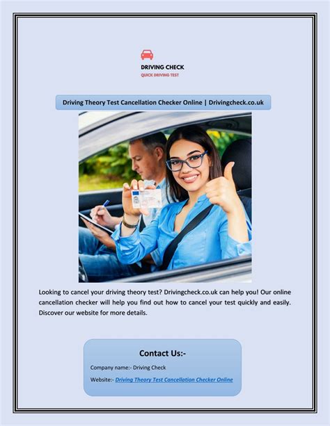 PPT Driving Theory Test Cancellation Checker Online Drivingcheck Co Uk PowerPoint