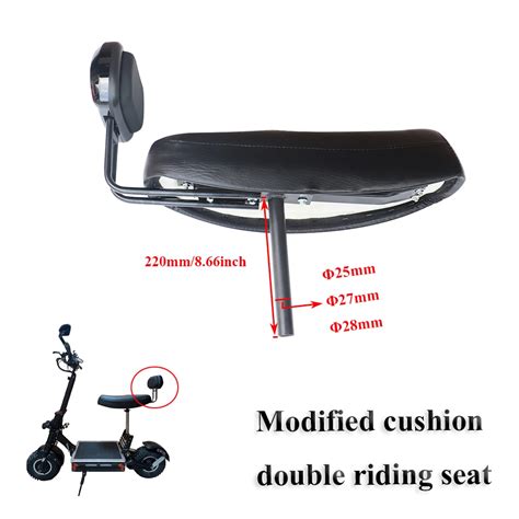 Electric Scooter Modified Cushion Double Riding Seat Suitable Backrest