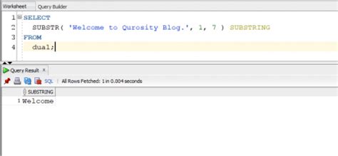 Oracle SUBSTR Qurosity Learning Never Stops