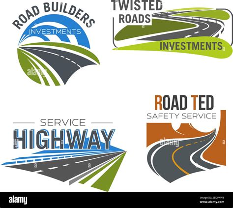 Highway Pass Through Mountain Stock Vector Images Alamy