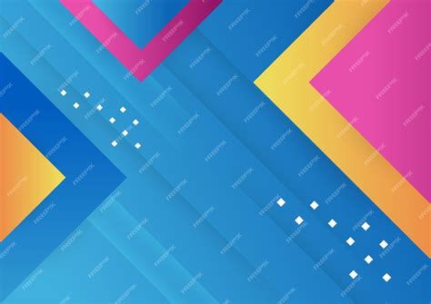 Premium Vector Abstract Colorful Geometric Shapes Background