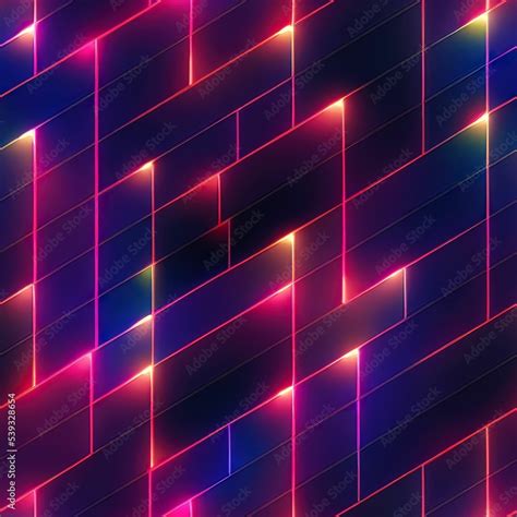 Seamless Tech Sci Fi Pattern Texture Illustration Repeating Background Geometric Pattern